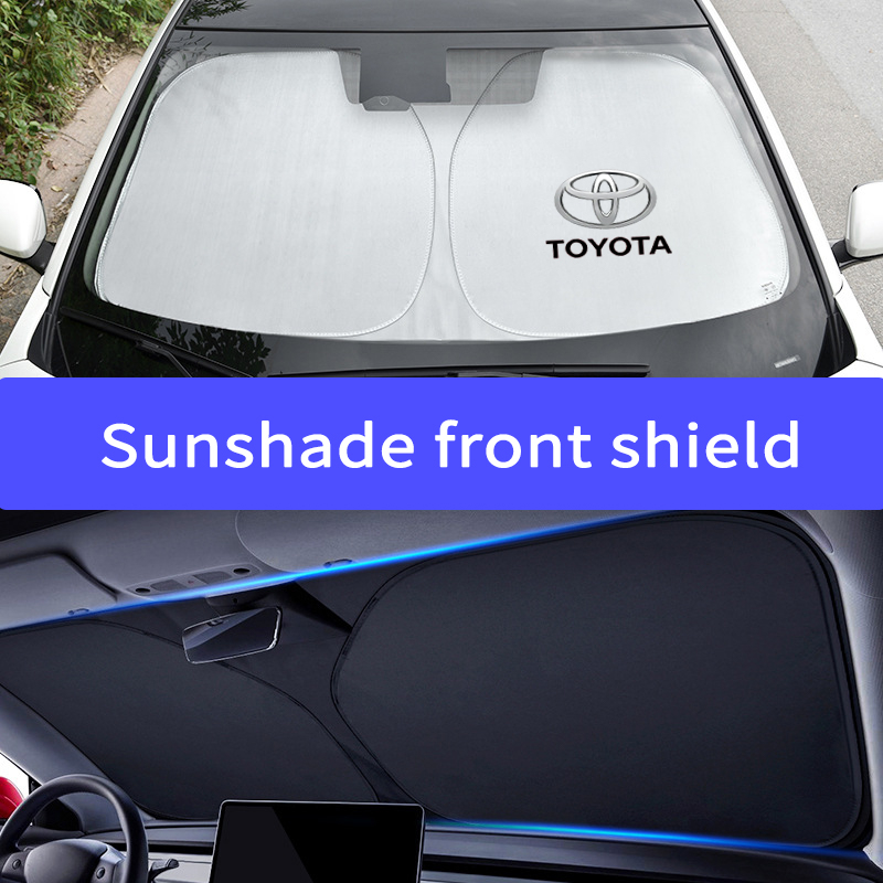1pcs Toyota car Sunshade Wind Screen Foldable Car Front Sun Block Car ...