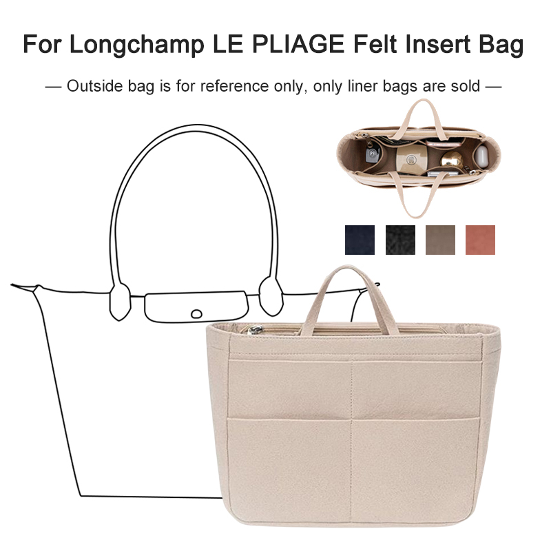 Insert Bag For Longchamp Handbag Women Makeup Organizer Felt Inner Bag ...