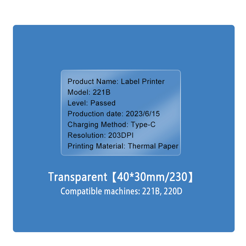 CLABEL 221B Portable Label Printer Bluetooth Thermal Printer ...
