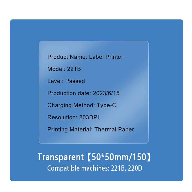 CLABEL 221B Portable Label Printer Bluetooth Thermal Printer ...