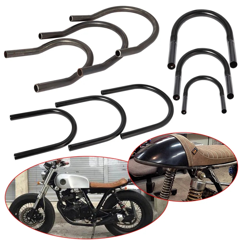 Upswept&Flat Cafe Racer Seat Frame Hoop Loop Metal 210-230mm for ...