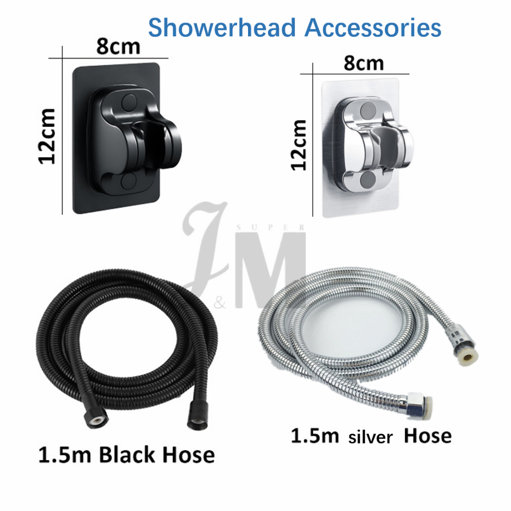 Showerhead Hose and Support Heat Resistant Water Line Extension Connect ...