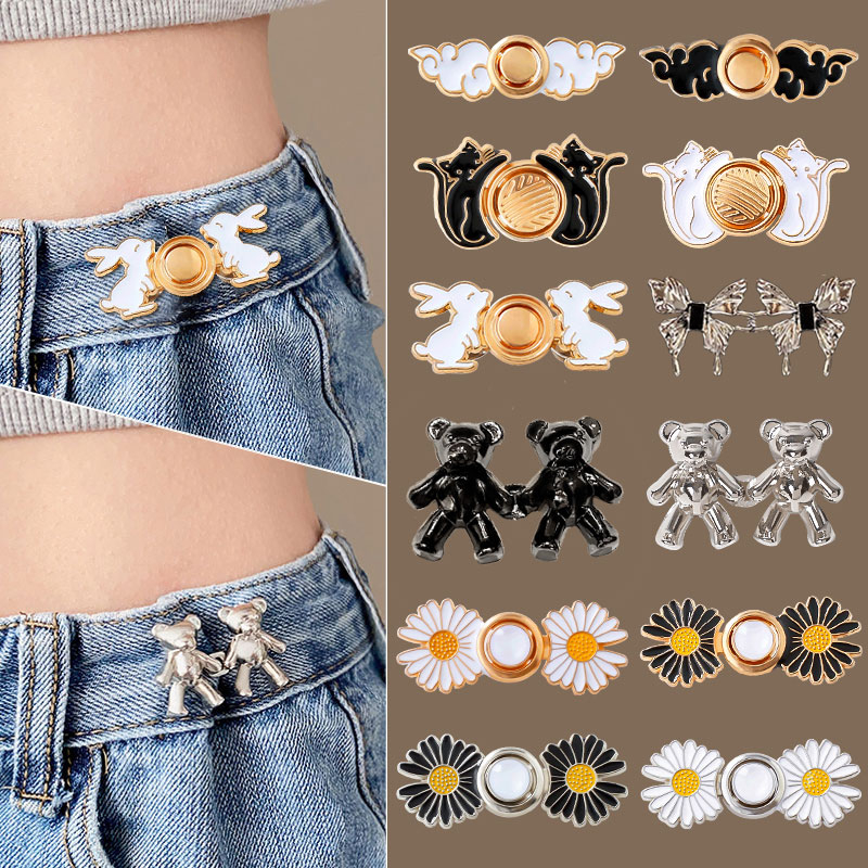 Jeans Waist Buckle Pants Waist Change Small Tightening Artifact Pants ...