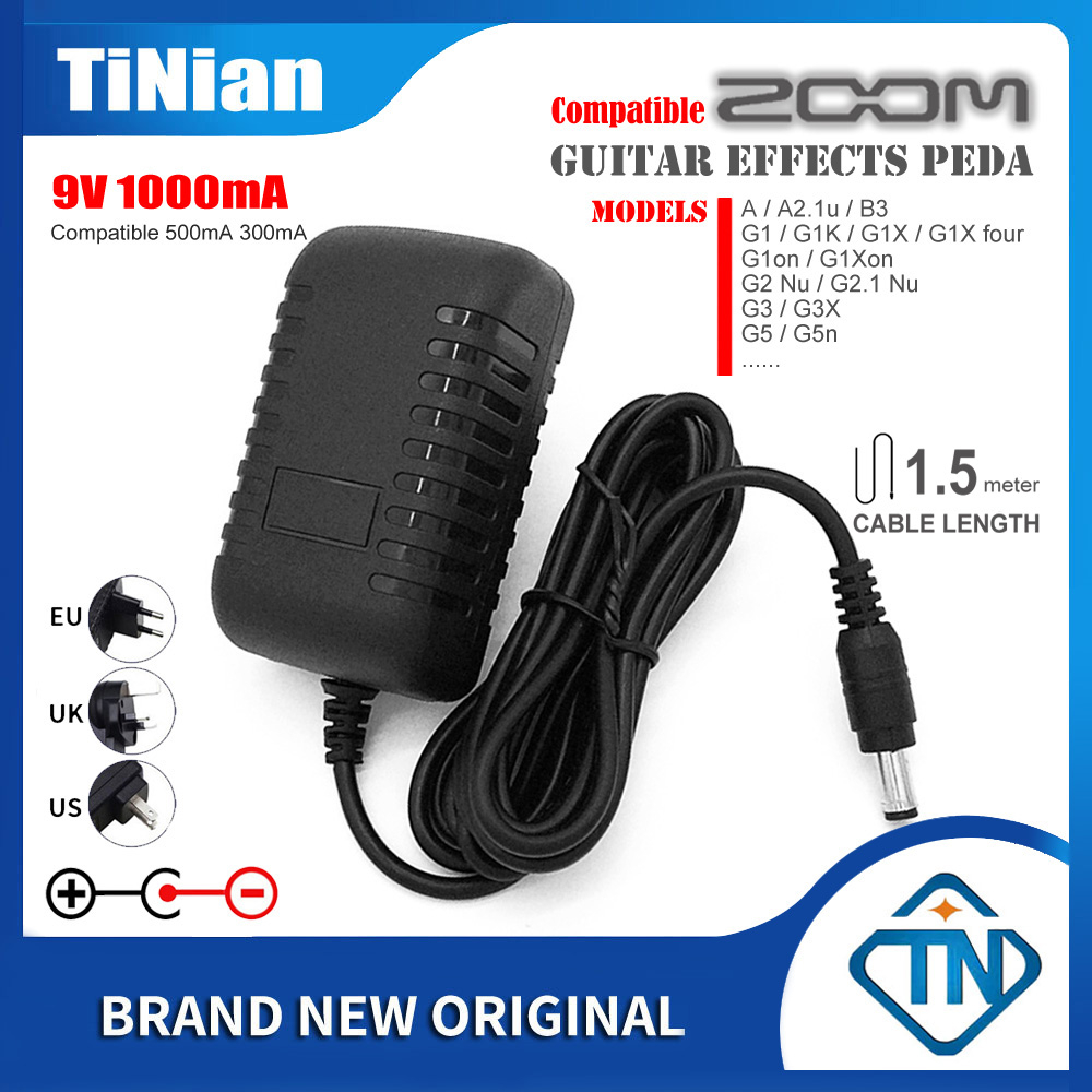 9V 1A 500mA 300mA AC/DC Adaptor AD-0006 for Zoom GFX-1 GFX-3 GFX-5 GFX ...