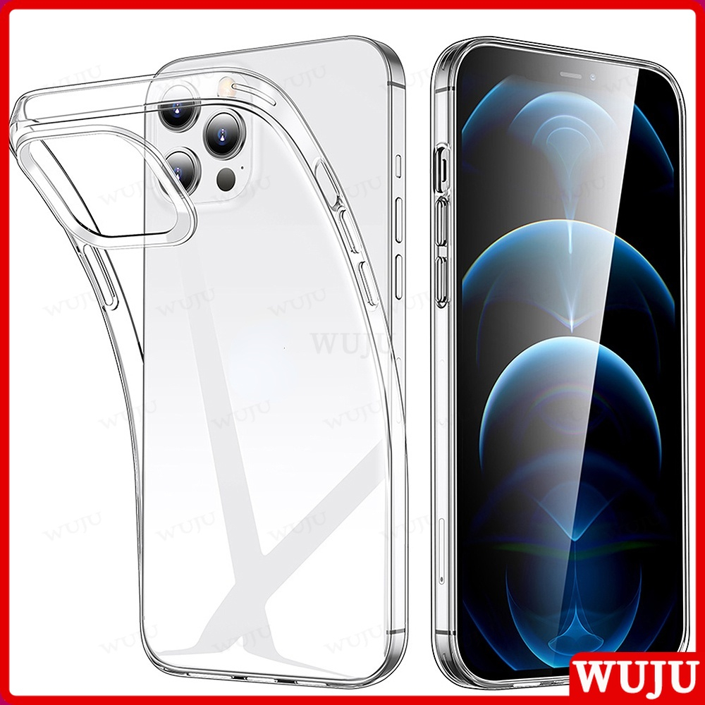 WUJU Crystal Clear Anti-yellowing Ultra-thin Soft TPU Phone Case Casing ...