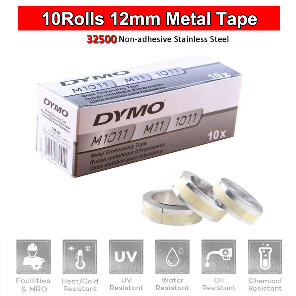 10Rolls 32500 35800 31000 12mm Metal Tape Non-Adhesive/Adhesive ...