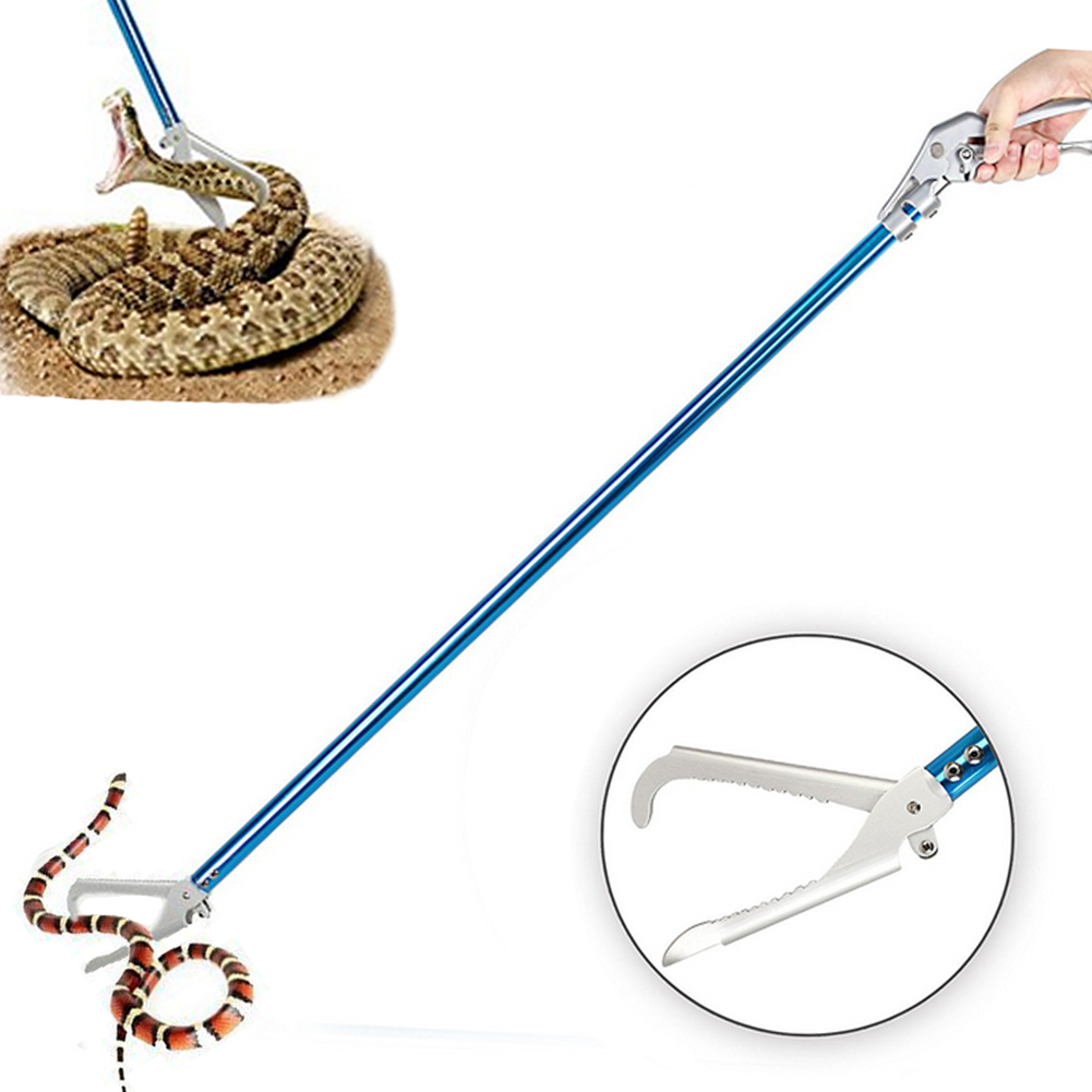 120 CM Professional Snake Tong Reptile Grabber Rattle Snake Catcher ...