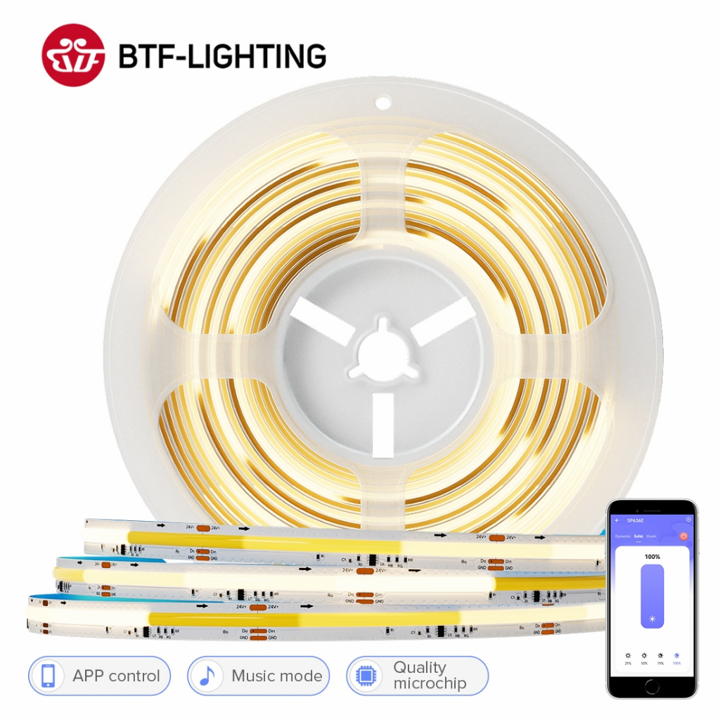 BTF-LIGHTING FCOB COB Led Addressable WS2811 IC 3000k/4000K/6000k ...