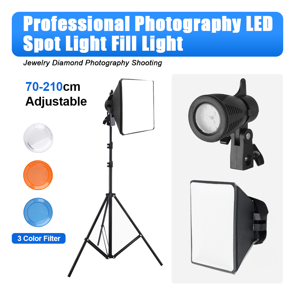 LED Photography Fill Light Spotlight 5600k Professional Photography Led ...