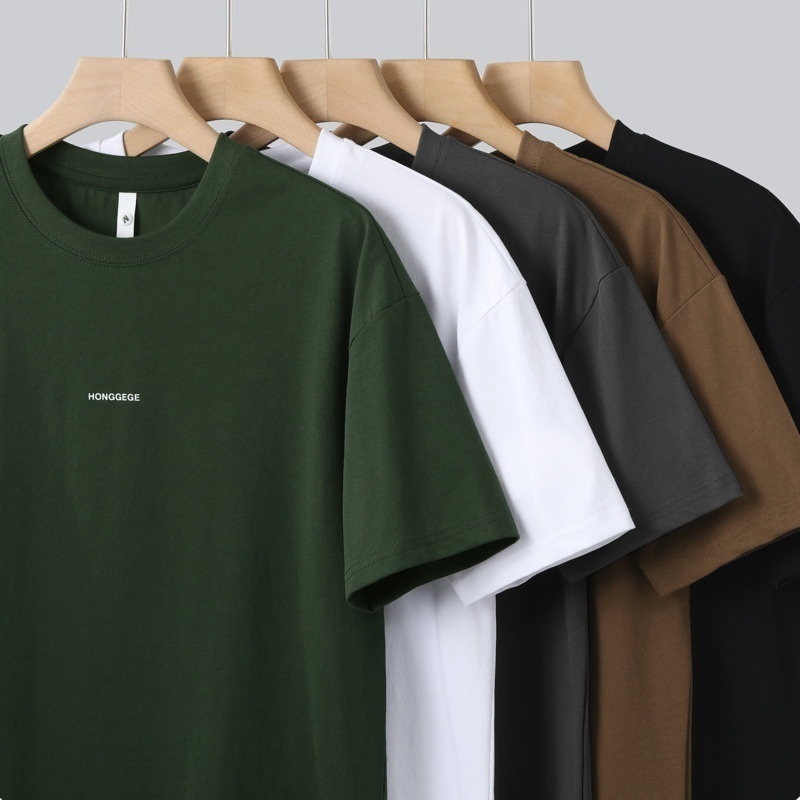 Cotton T Shirt Men Summer Comfortable Round Neck Casual Short Sleeve ...