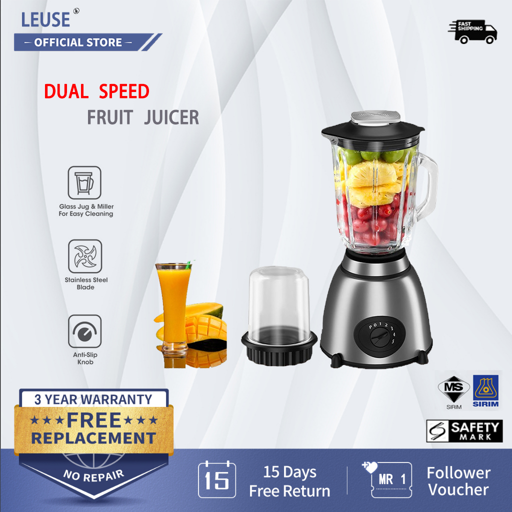LEUSE Blender Juicer Ice Crusher Machine Multifunctional Vegetable ...