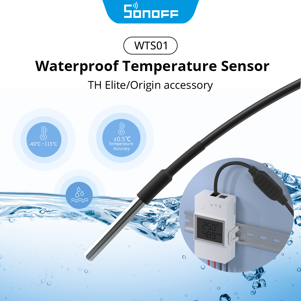 SONOFF WTS01 Waterproof Temp Sensor for TH Series | Shopee Malaysia