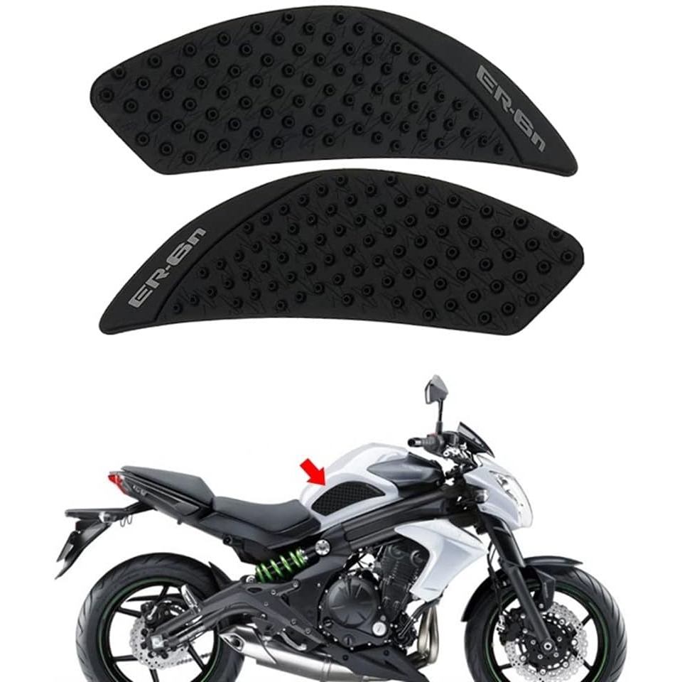 Kawasaki ER6N Sticker Anti Slip Fuel Tank Pad Side Gas Knee Grip ER-6N ...