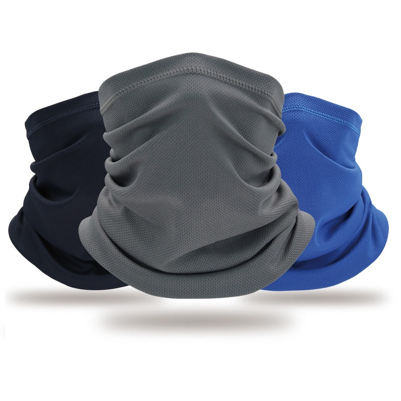 Unisex Breathable Scarf Cooling Mesh Fabric Half Face Mask Anti-dust ...