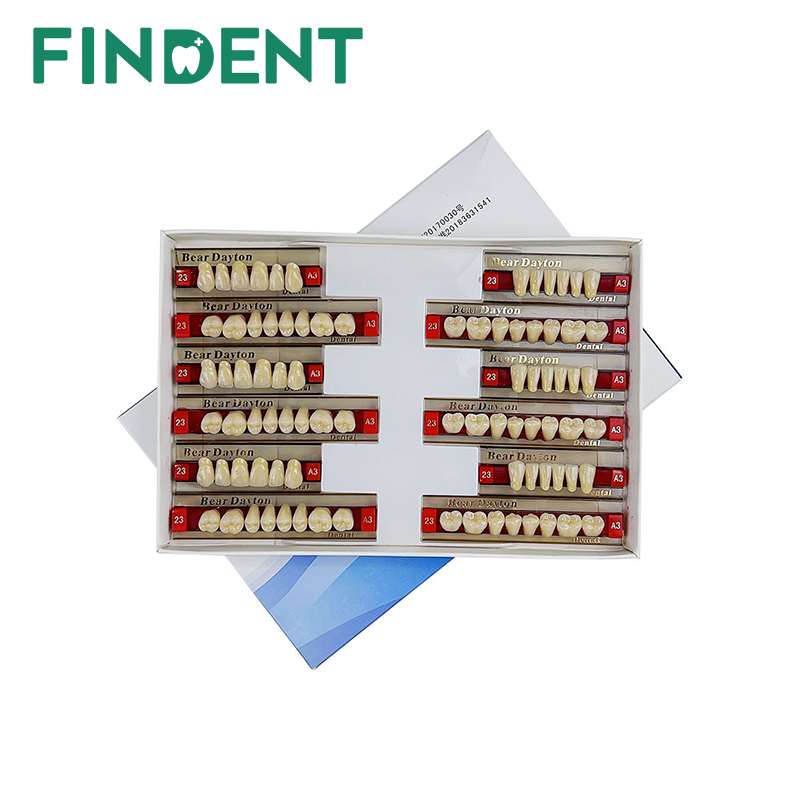 3sets /box Dental Full Set Resin Denture False Teeth Anterior Posterior ...