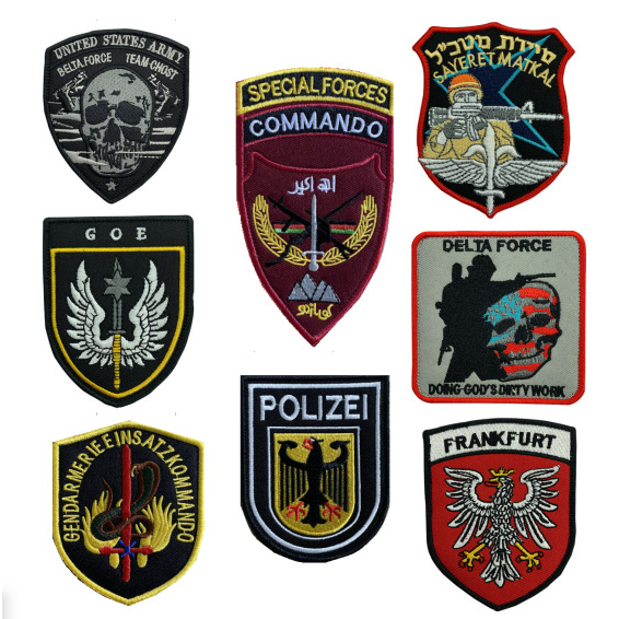 Special Fores Polizei Emblems Army Patches Embroidery Applique Badge ...