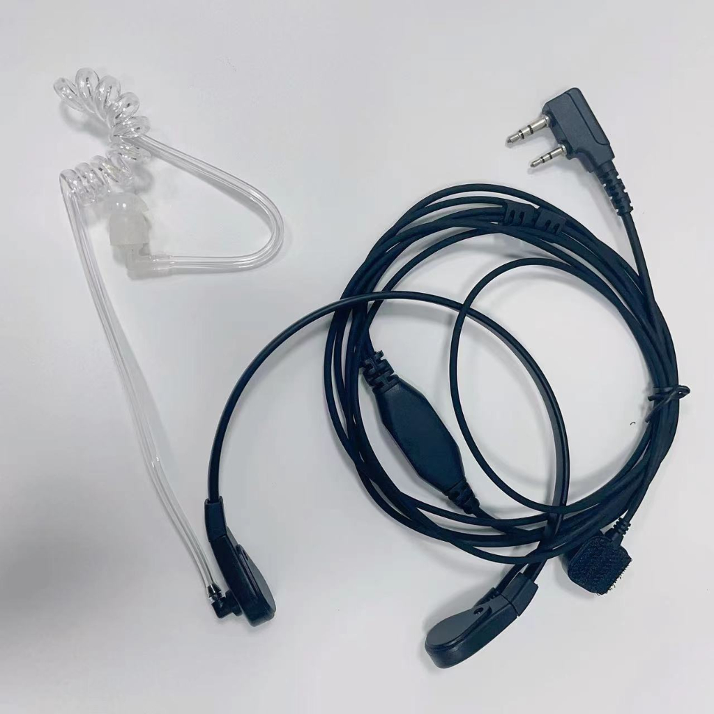 5 Pack Throat Mic Two Way Radio Headset with Mic 2 Pin, Compatible RT22 ...