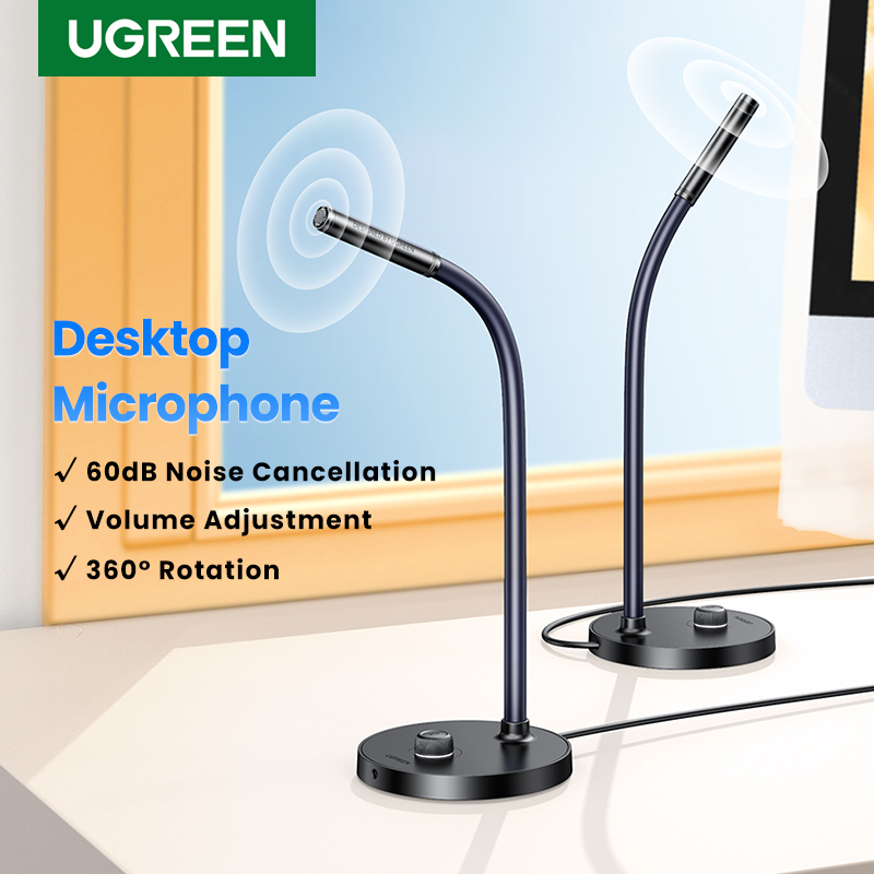 UGREEN USB Microphone Desktop Computer PC Mic for YouTube Streaming, Podcasting, Gaming Mic for ...