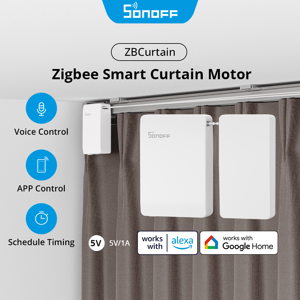 SONOFF ZBCurtain Zigbee Smart Curtain Motor Explore a Unique Smart ...