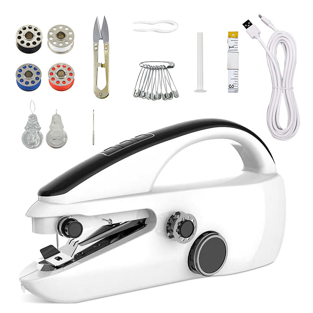 【Biho】 Handheld Sewing Machine Portable Battery Powered Electric Home ...