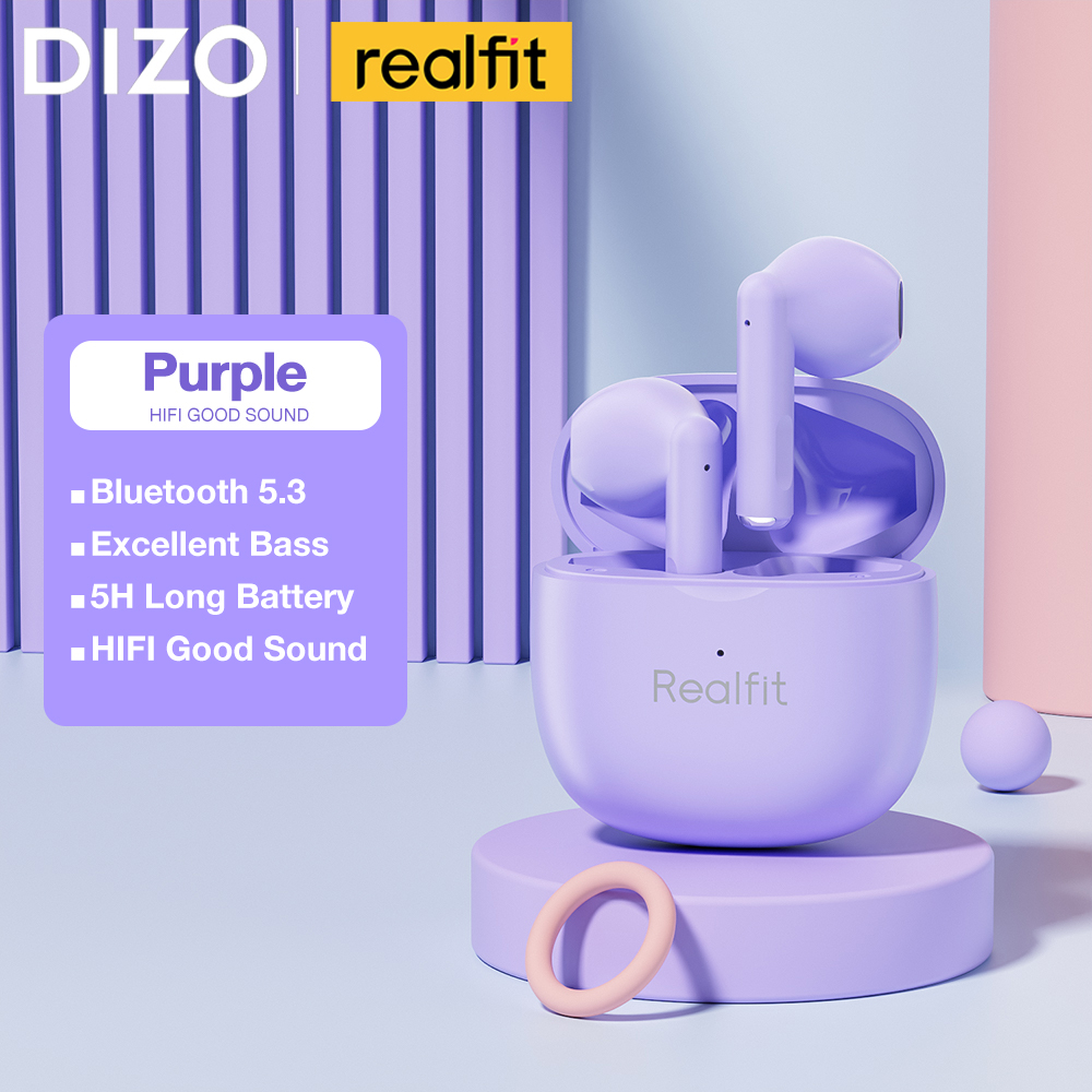 Realfit F1 Bluetooth Earphone Superb Bass Wireless Earbuds with ...