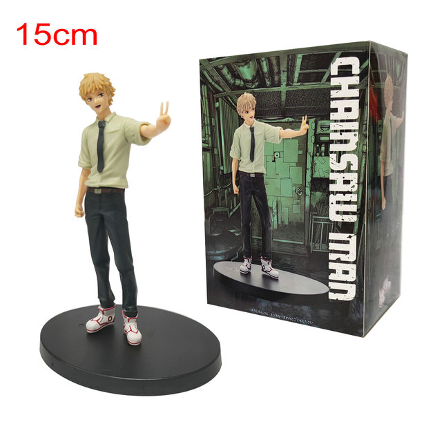 New Chainsaw Man Denji Stand Posture Figure Anime Blood Devil Power ...