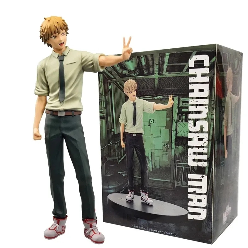 New Chainsaw Man Denji Stand Posture Figure Anime Blood Devil Power ...