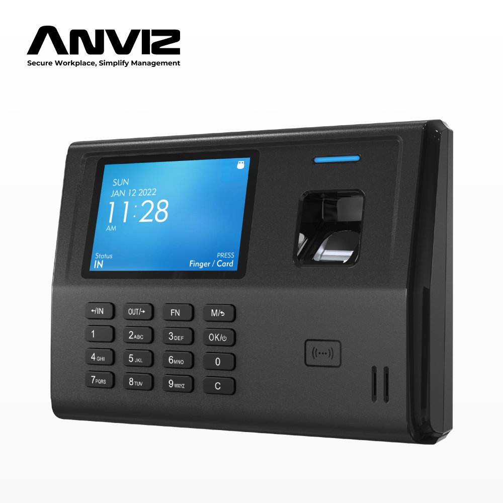 ANVIZ CX3 Thumbprint and RFID Time Attendance Machine, Employee Small Business, Punch Card ...