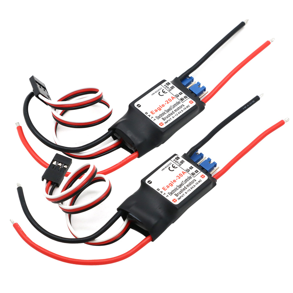 1pcs Eagle 20A/30A 2-3S Brushed ESC Speed Controller 5V/1A BEC 2kHz PWM ...