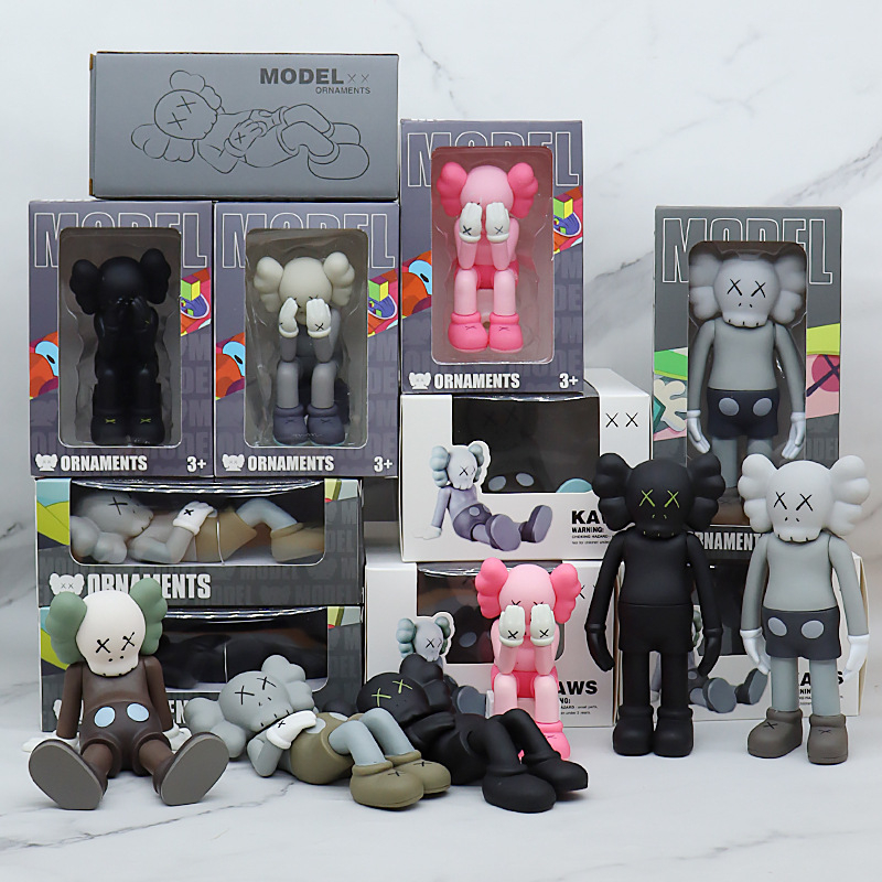 23 Style KAWS Anime Figure XX Eyes Lying Posture PVC Action Figures ...