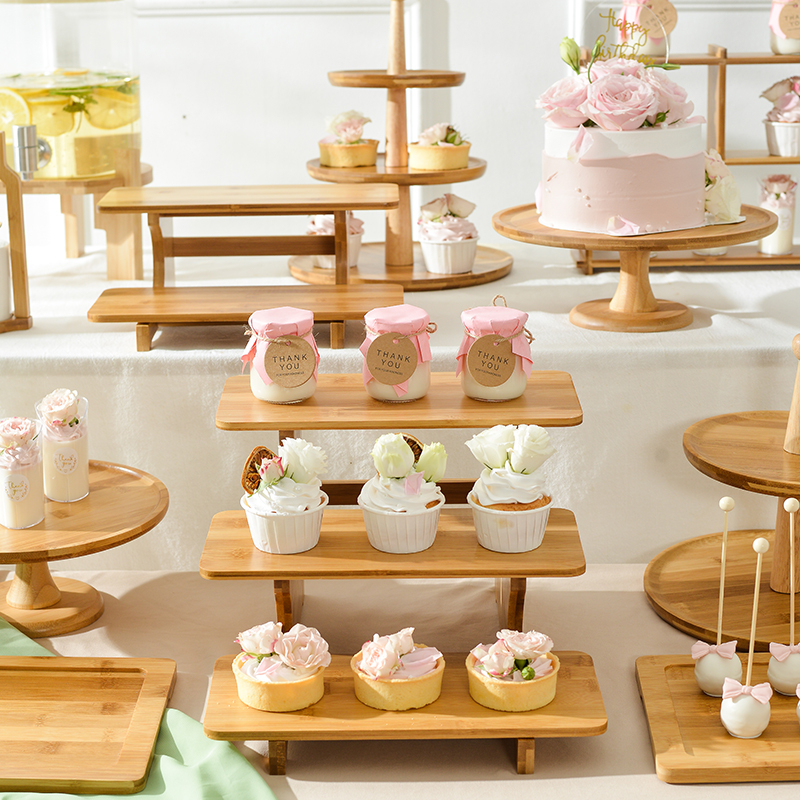 3 Tiers Cupcake Stand for Party, Tiered Snack Display Tray, Multilayer ...