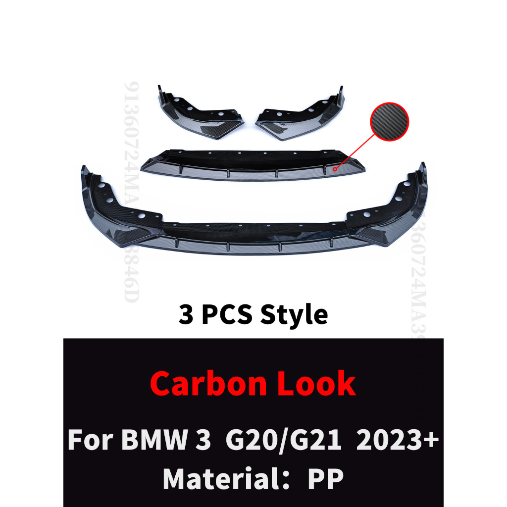 For BMW 3 Series G20 G21 2023 330i 320d M340i Front Bumper Lip Chin ...