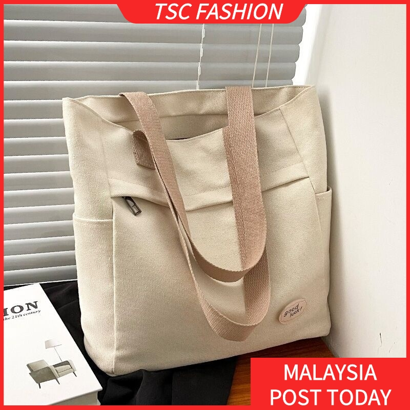 Canvas Bag Women's Shoulder Bag New Japanese College Students Cloth Bag ...