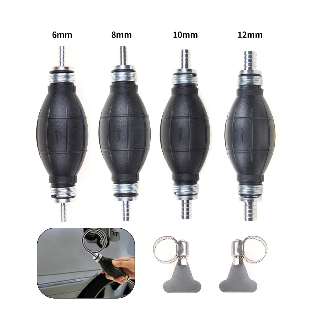 Universal Manual Siphon Pump Liquid Oil Petrol Diesel Hand Rubber ...