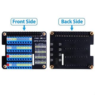 52Pi Raspberry Pi GPIO Screw Terminal Block Breakout Board HAT with GPIO Status LED, Raspberry ...