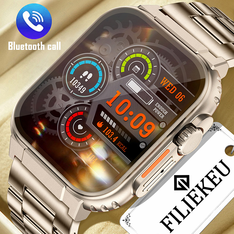FILIEKEU smart watch for men 1.96-inch full touch 600mAh battery ...