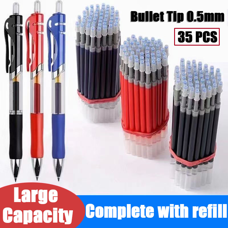 Large capacity Gel pens Set ballpoint pen Bullet Tip 0.5mm School ...