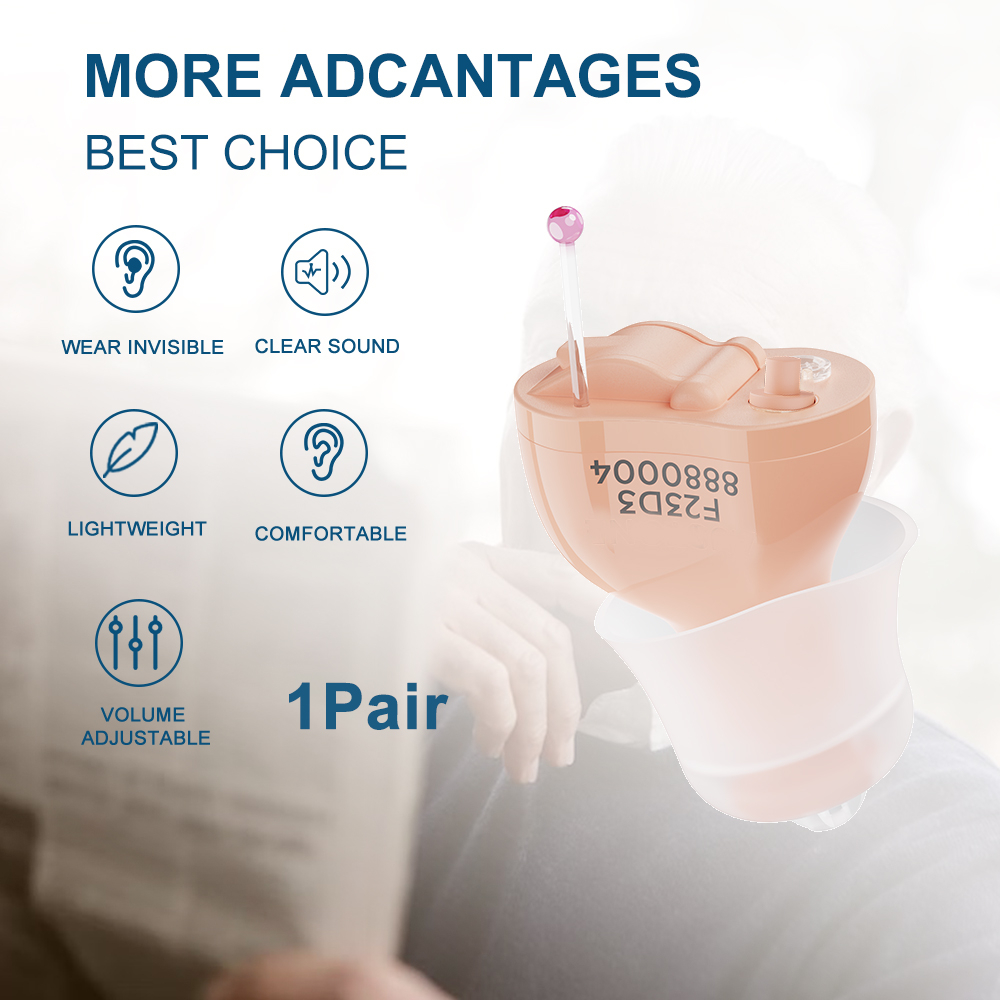 Invisible CIC Hearing Aid 16 Channel Digital Sound Amplifier Noise ...