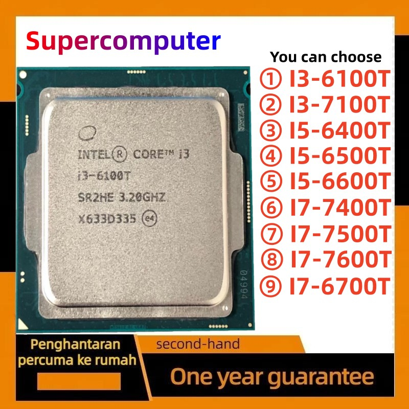Intel Core I3 I5 I7 I3-6100T I3-7100T I5-6400T I5-6500T I5-6600T I5 ...