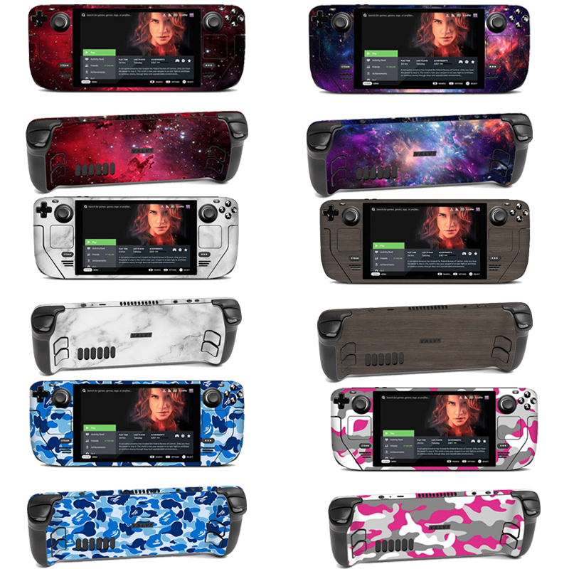 For Steam Deck Console Sticker Vinyl Skin Full Set Protective Decal ...