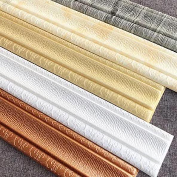 2.3mx5cm Self adhesive 3D waistline ceiling decorative strip wall ...