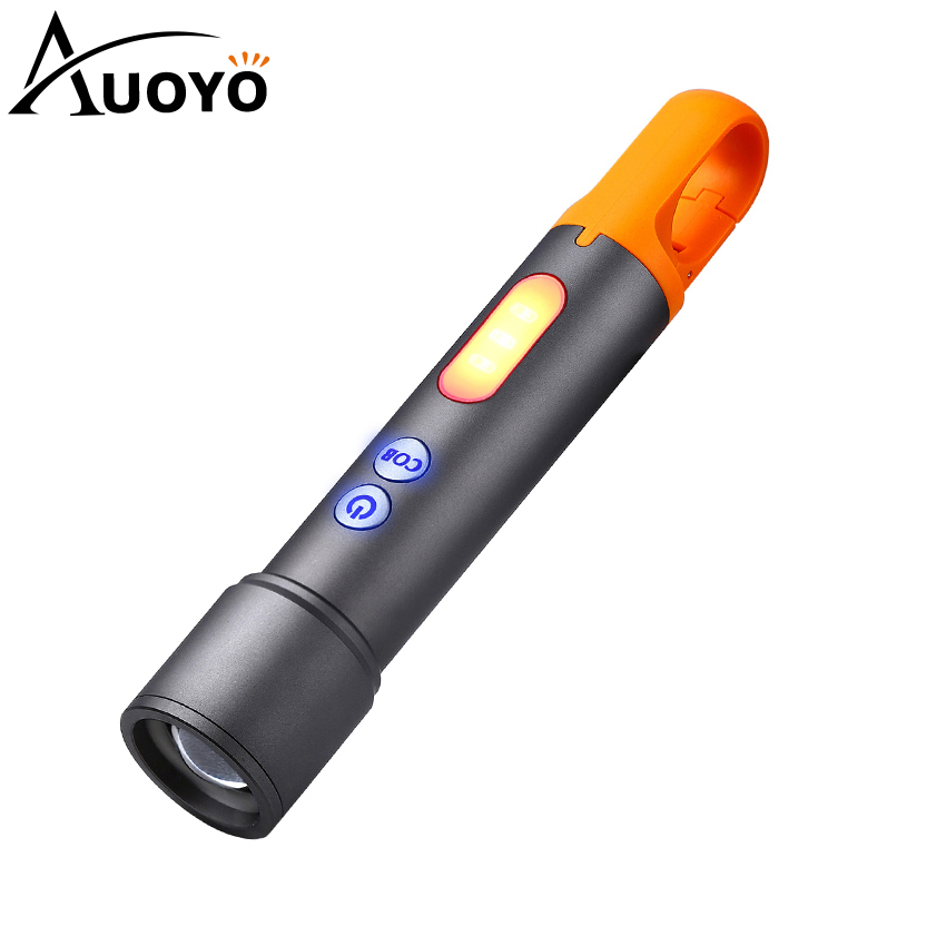 Auoyo Multifunctional Flashlight With Hook Aluminum Alloy Flashlight ...