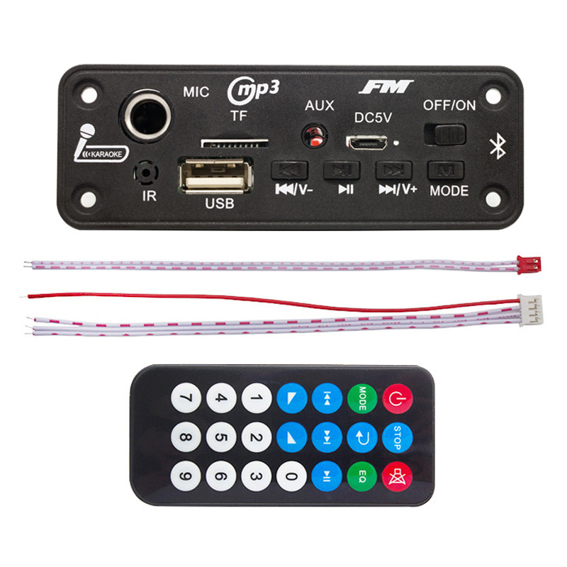 6W Amplifier DC 5V MP3 WMA Decoder Board Bluetooth 5.0 Audio Module USB ...