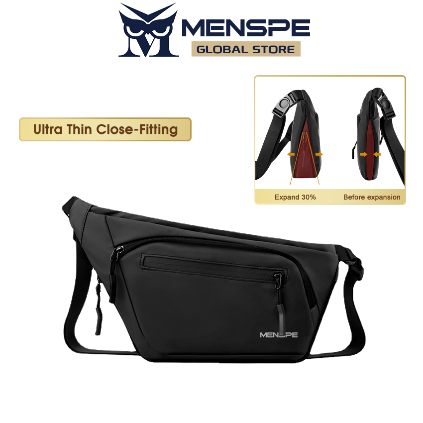 MENSPE Chest Bag For Men Lightweight Waterproof Waist Bag Multi ...