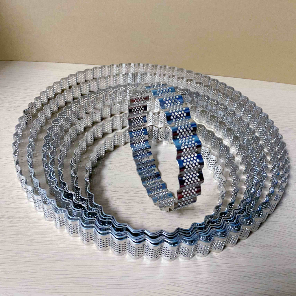 2cm/3.5cm/5cm High Round Corrugated Perforated Ring Stainless Steel ...