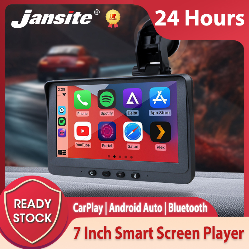 Jansite Universal Car Radio Wireless Android Auto Portable Touch Screen ...
