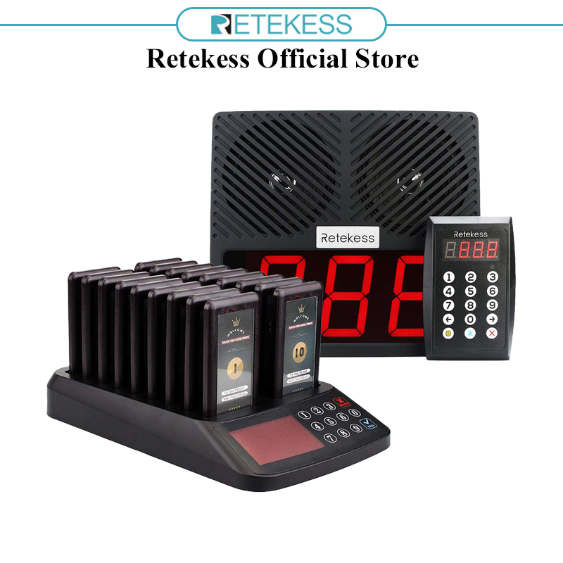 Retekess TD101 Take A Number System 8 Broadcast Types T115 Restaurant ...