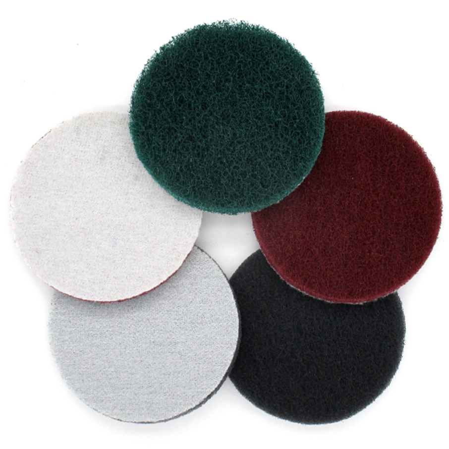 1pcs 5 Inch Nylon Fiber Scouring Hook & Loop Disc Pads Abrasive ...