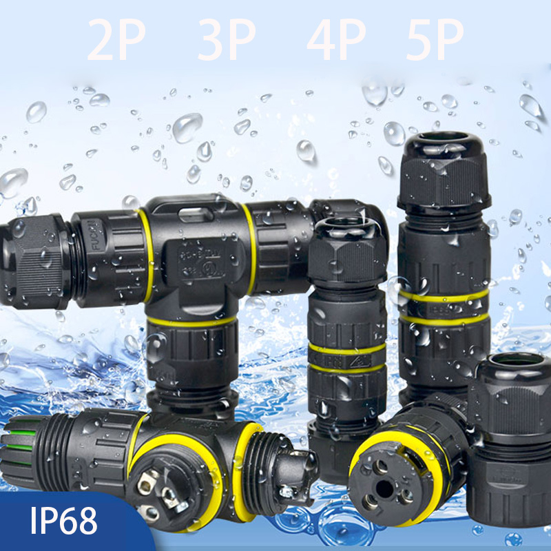 Electrical Waterproof Terminal Cable Connector IP68 Three-way ...