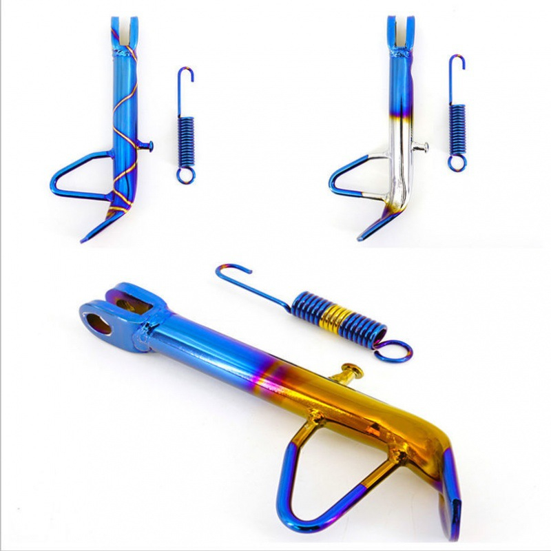 UNIVERSAL TITANIUM SIDE STAND SINGLE SPRING TONGKAT MOTOR LC135 Y15 Y16 ...